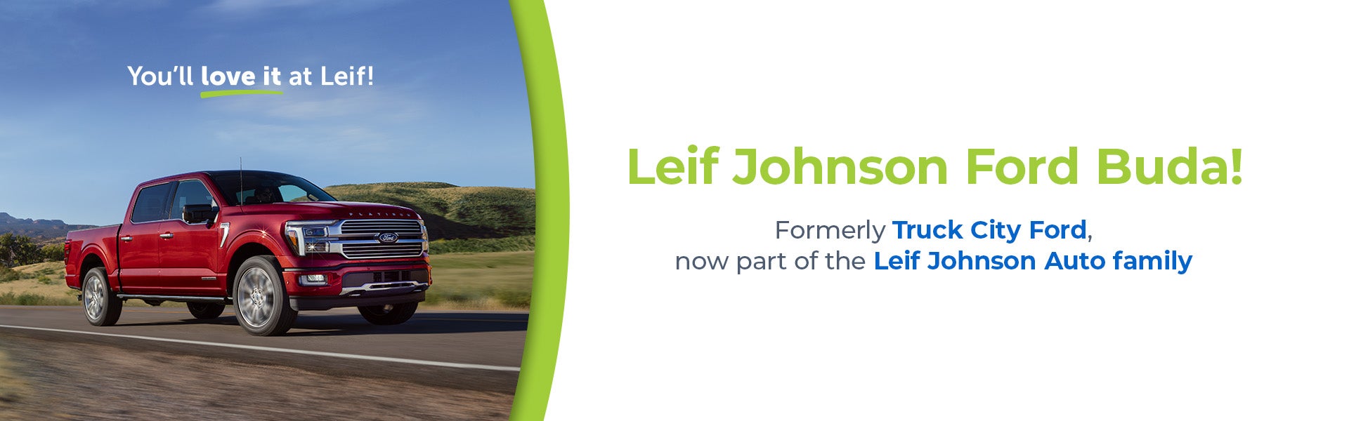 Welcome to Leif Johnson Ford of Buda, TX | Your Trusted Ford Dealer